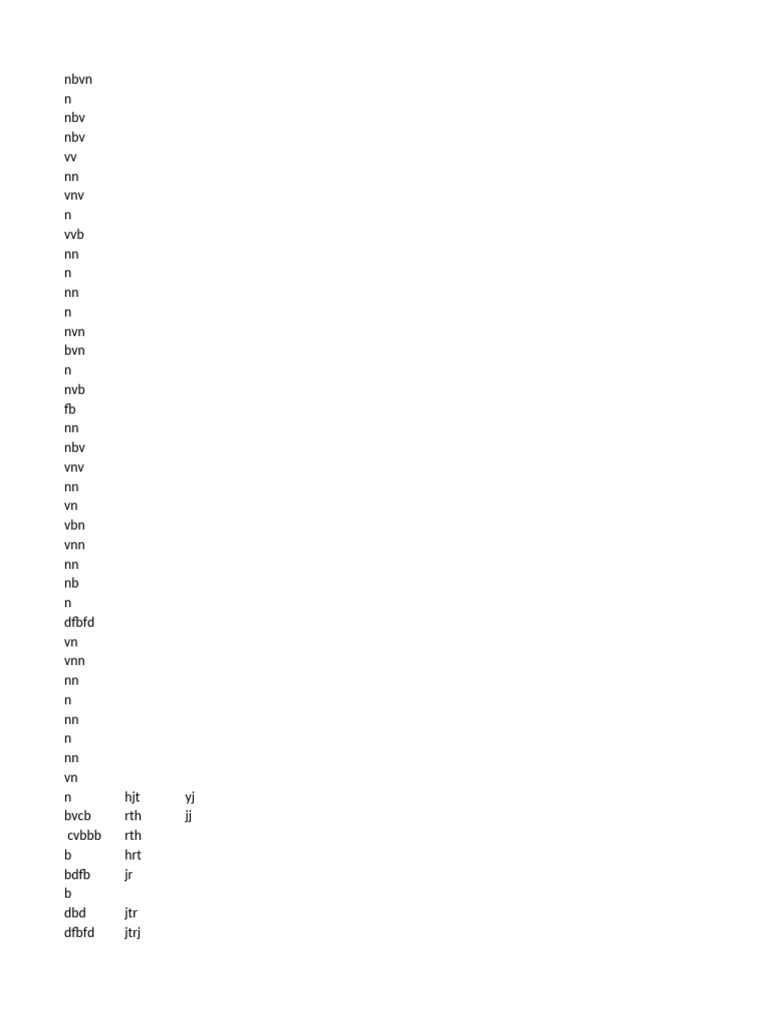 Random Character Sequence Analysis | PDF