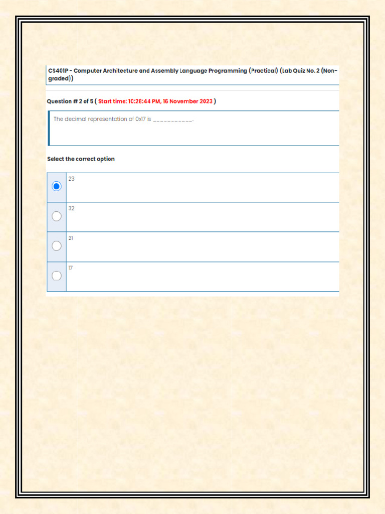 Cs401p All Quizzes 2023 Solved by Prince Alvi | PDF