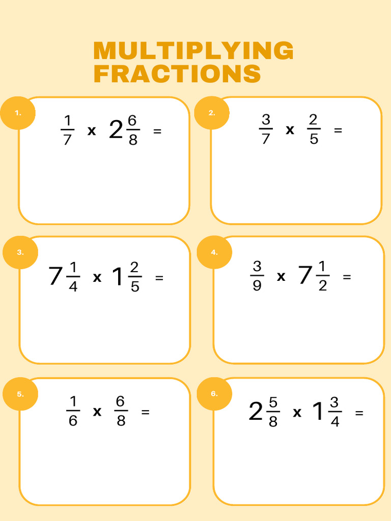 Multiplying and Dividing Fractions | PDF