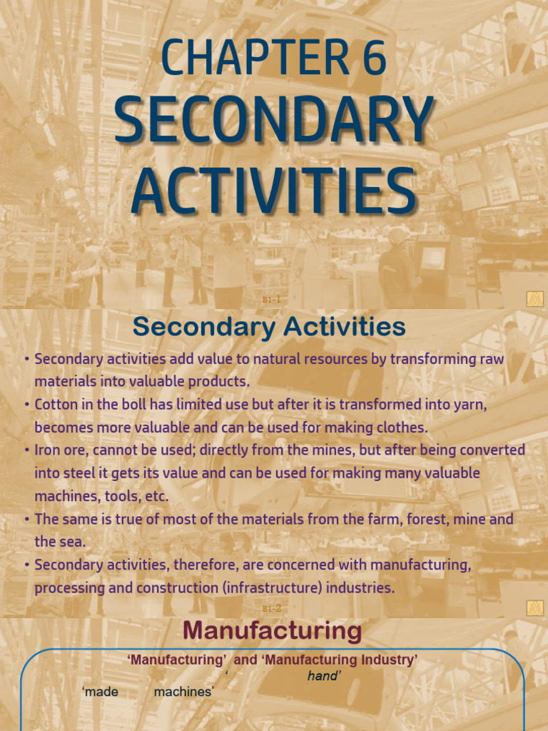 Chapter 5 Secondary Activities | PDF | Steel | Iron