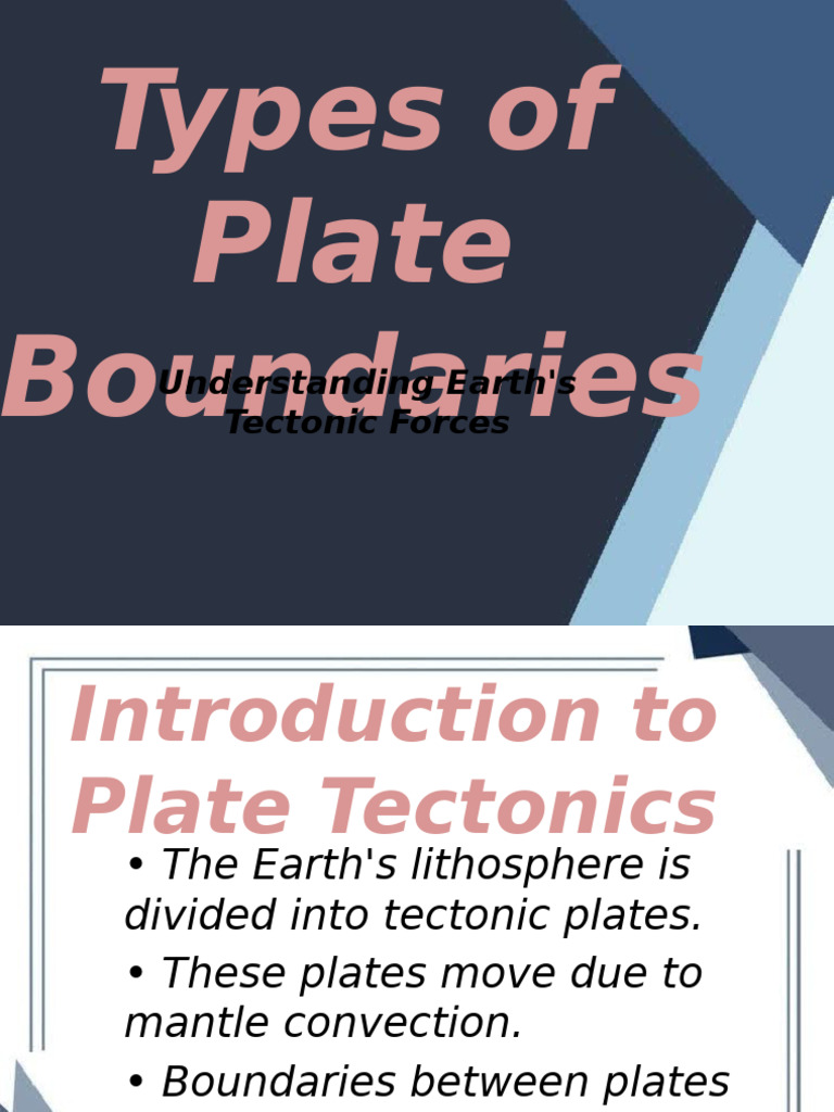 Types of Plate Boundaries Explained | PDF