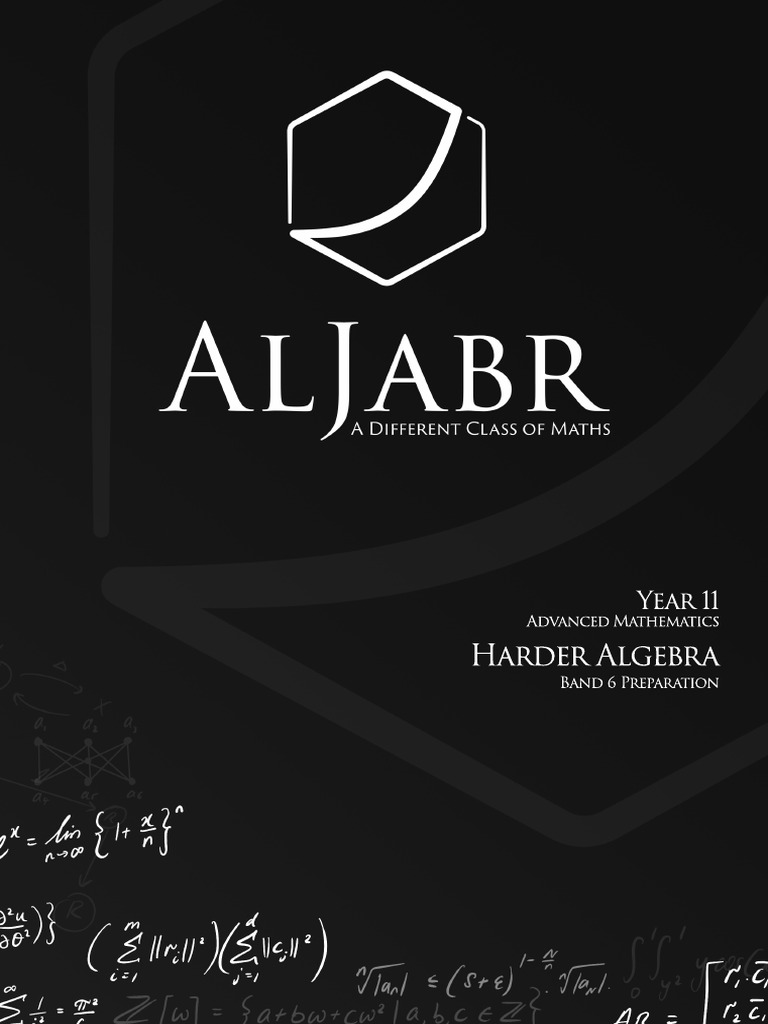 Advanced Algebra Booklet | PDF | Elementary Mathematics | Number Theory