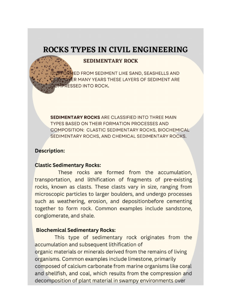 Summary of Types of Rocks | PDF