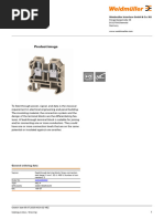 Weidmüller WDU 4 Terminal Block Data Sheet | PDF | Electrical Connector ...