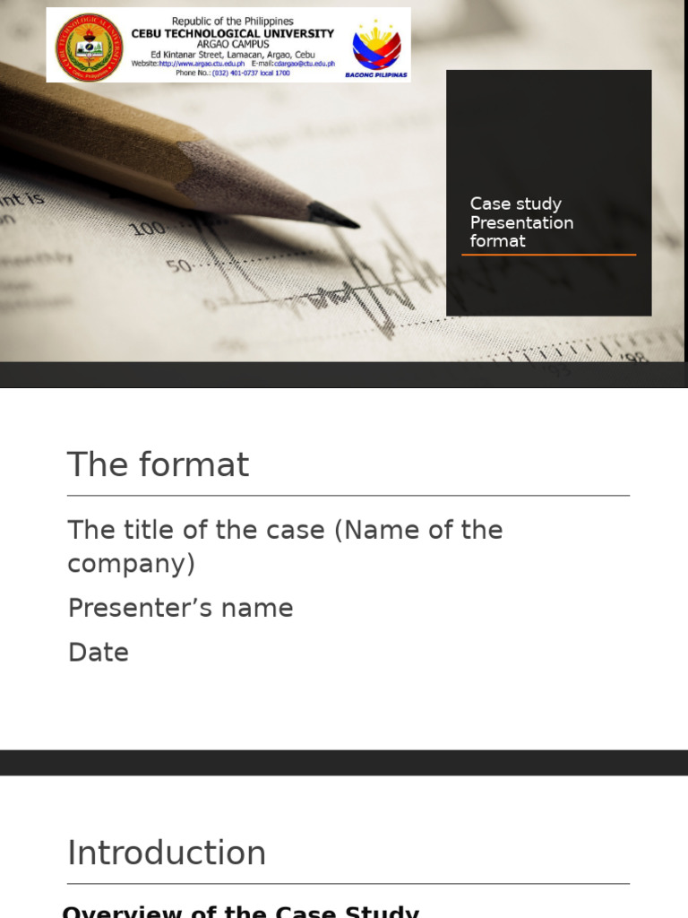 Case Study Presentation Format | PDF
