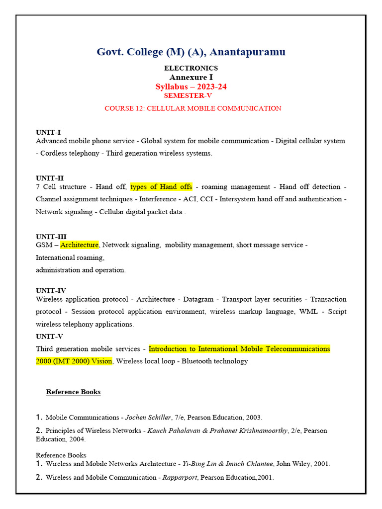 Elect Sem5 Syllabus | PDF | Computer Network | Rectifier