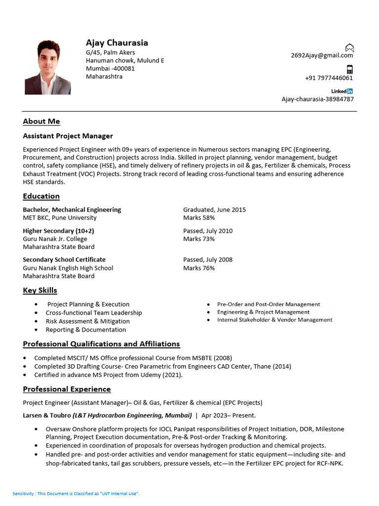Ajay Chaurasia CV 2025 PDF | PDF