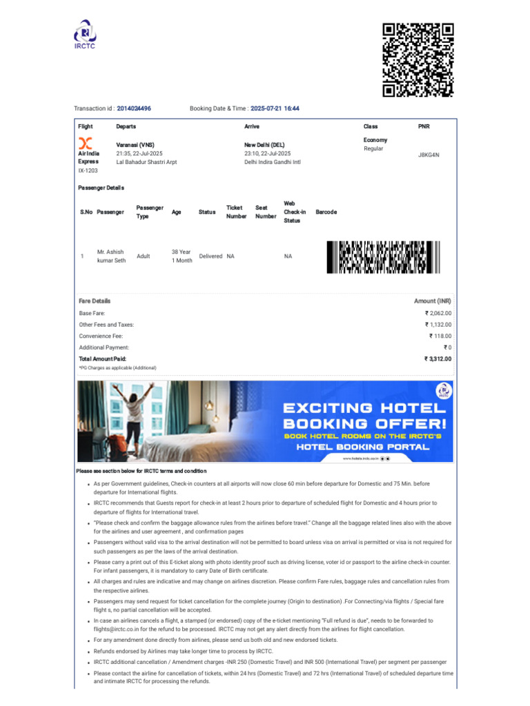 Air Ticket Booking - Book Flight Tickets - Cheap Air Fare - LTC Fare ...