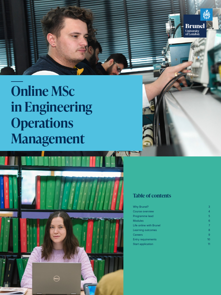 BUL Online MSC Engineering Operations Management | PDF | Engineering ...
