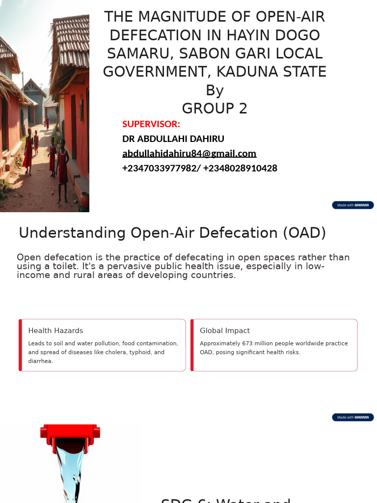 Open-Air Defecation in Hayin Dogo Samaru | PDF | Wash | Sanitation