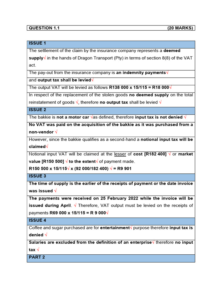 VAT Analysis for Dragon Transport Claims | PDF | Value Added Tax | Taxes