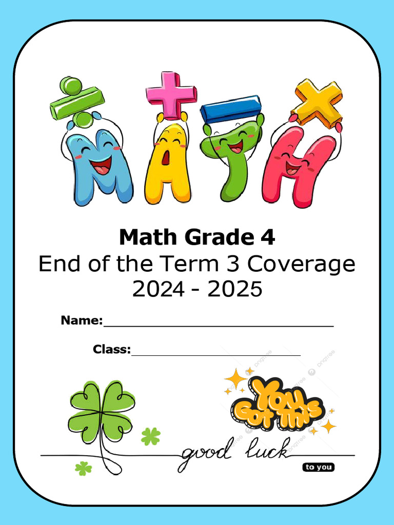Grade 4 - Math EOT Questions | PDF | Gallon | Units Of Measurement