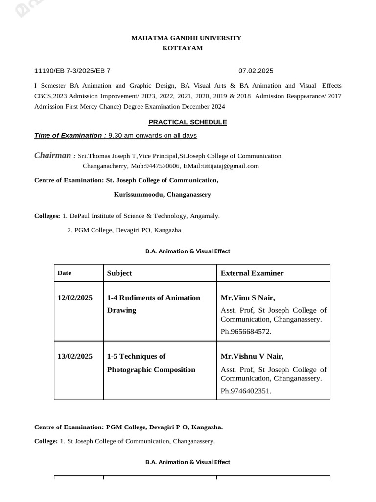 Practical Shedule Animation | PDF | Graphics | Communication Design