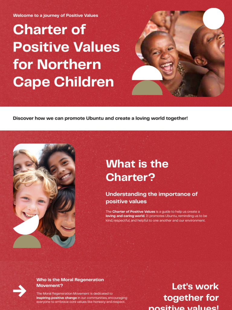 Positive Values Charter for Children | PDF | Value (Ethics) | Psychology