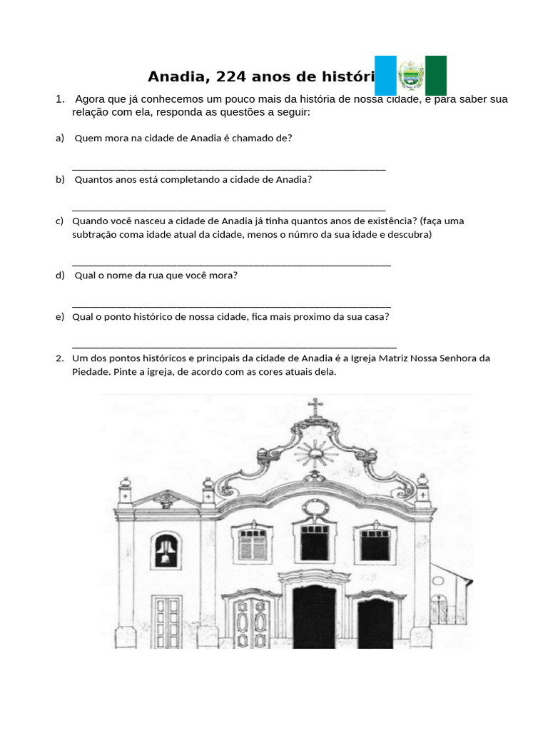 História e Curiosidades de Anadia | PDF