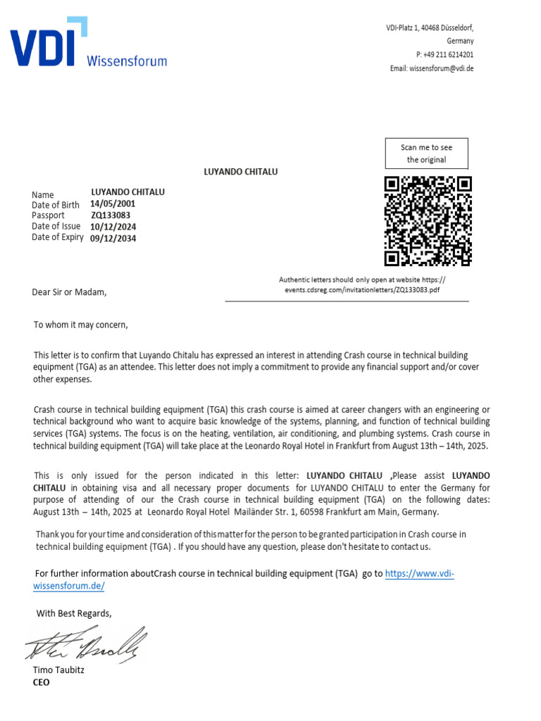 Inivitation Letter Luyando | PDF | Government And Personhood