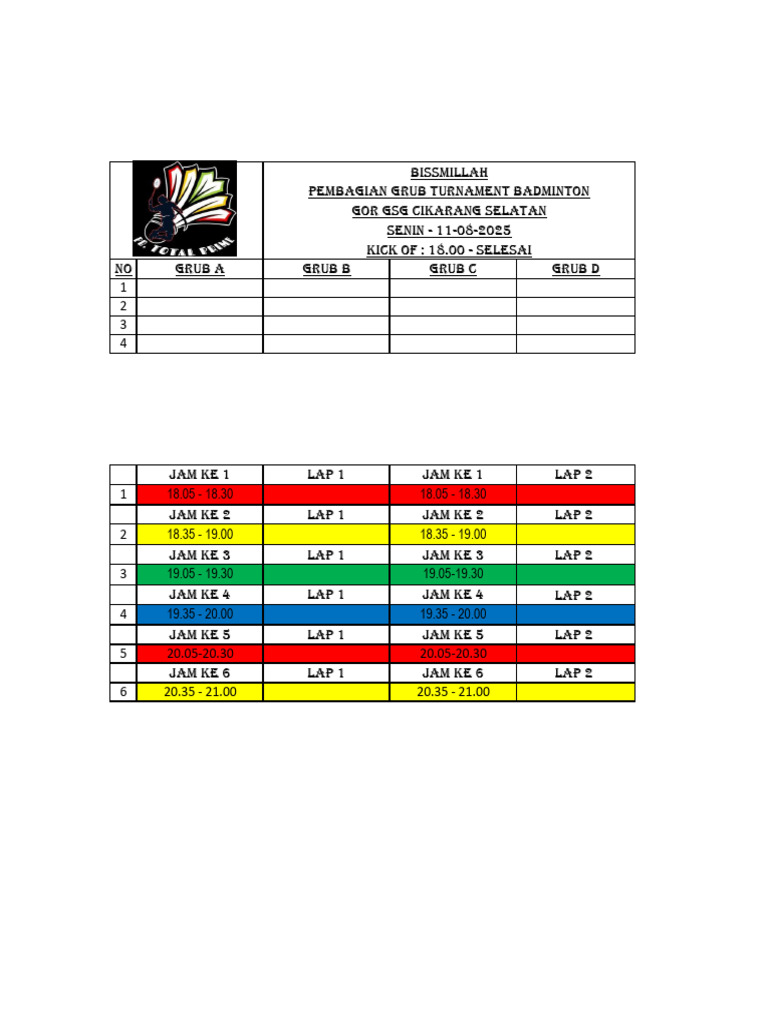 Info Lomba Badminton 2025 Cikarang | PDF