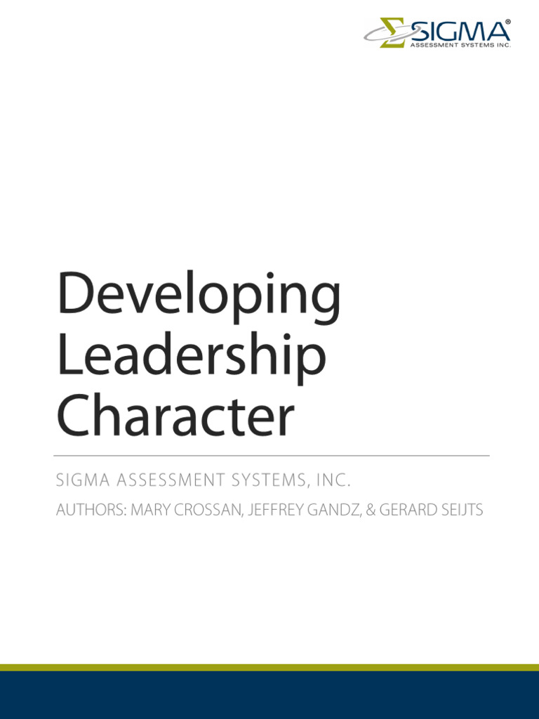 Developing Leadership Character Traits | PDF | Virtue | Courage