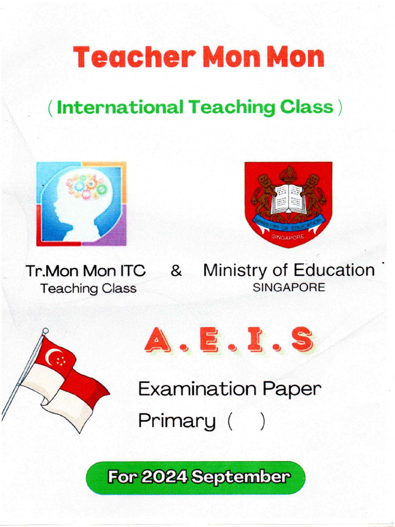 AEIS Examination Paper Primary 3 | PDF