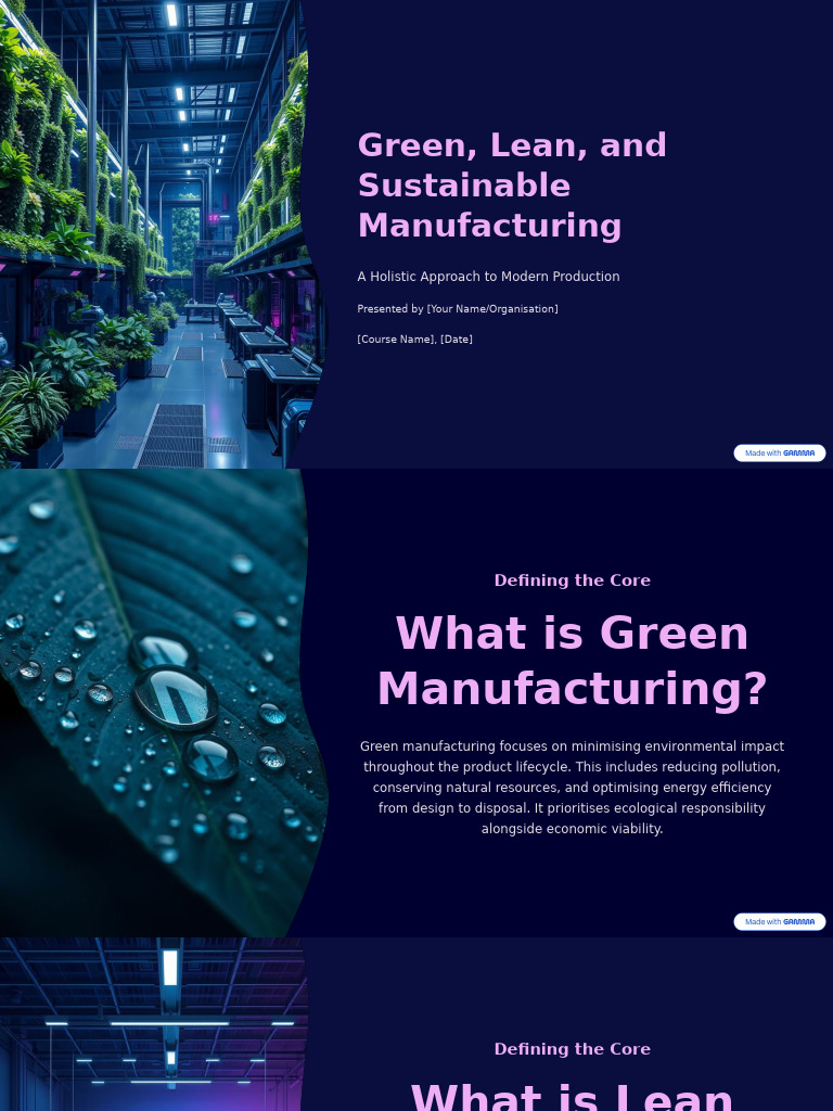 1.3. Green Lean and Sustainable Manufacturing | PDF | Sustainability ...