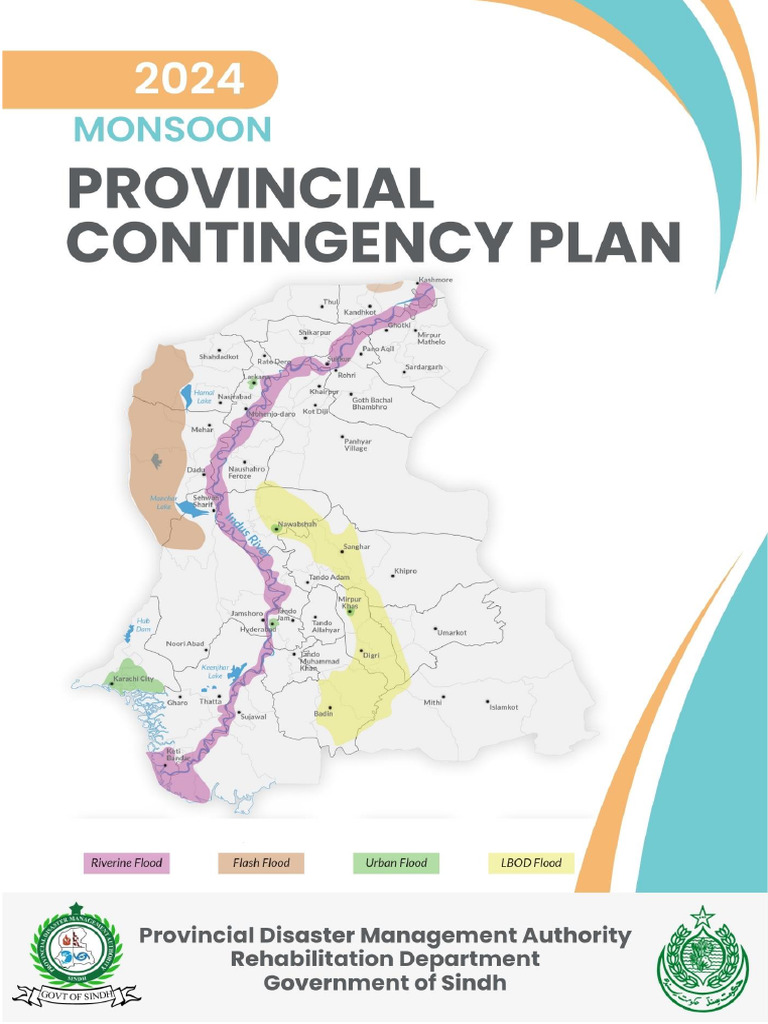 Provincial Monsoon Contingency Plan 2024 | PDF | Flood | Indus River