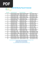 2024 Payroll Calendar Overview | PDF