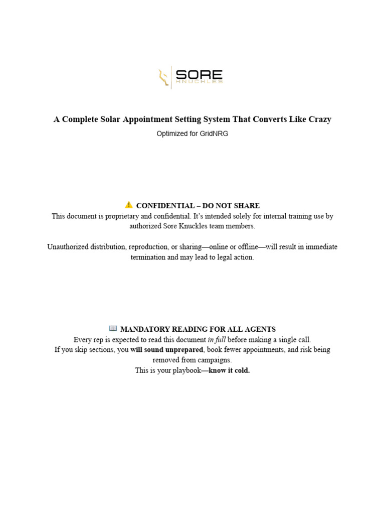 00000137-Sore Knuckles A Complete Solar Appointment Setting System 5.26 ...