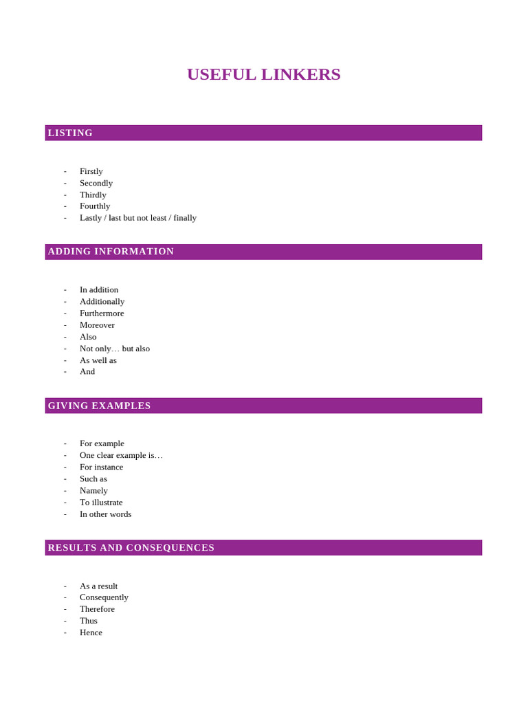Useful Linkers | PDF