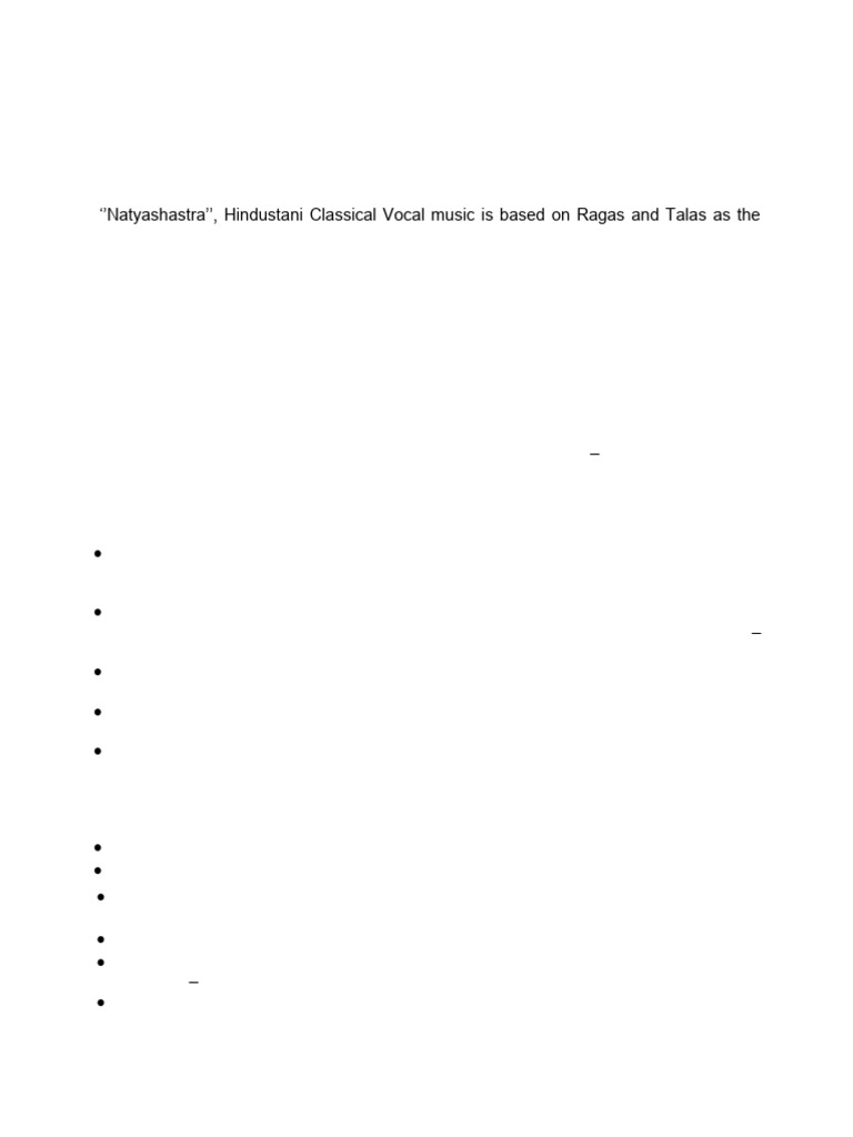 Class 12 Hindustani Vocal Syllabus 2025-26 | PDF | Classical And Art ...