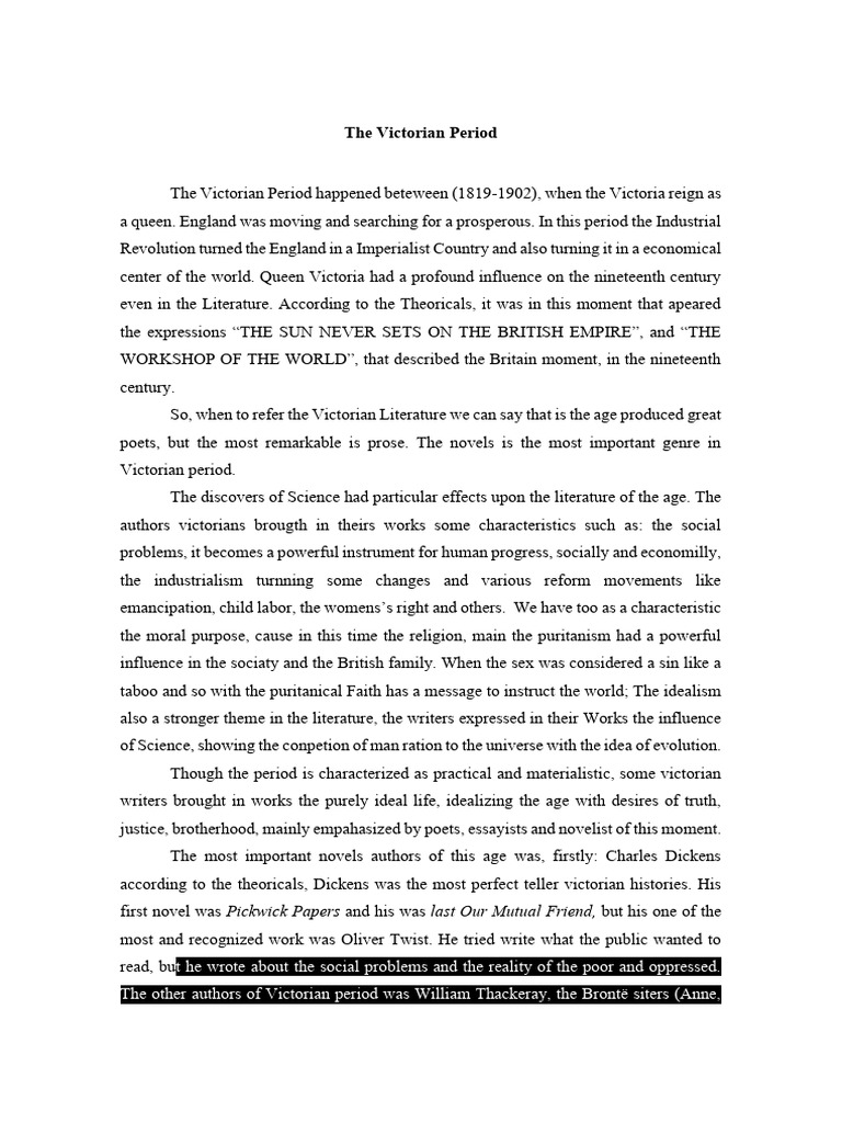 Victorian Literature: Key Themes and Authors | PDF | Victorian ...
