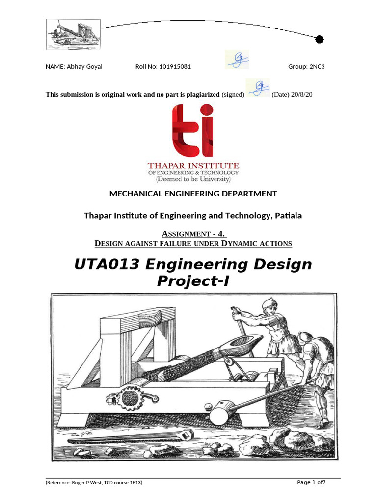 Design Against Dynamic Failure in Engineering | PDF | Mechanical ...