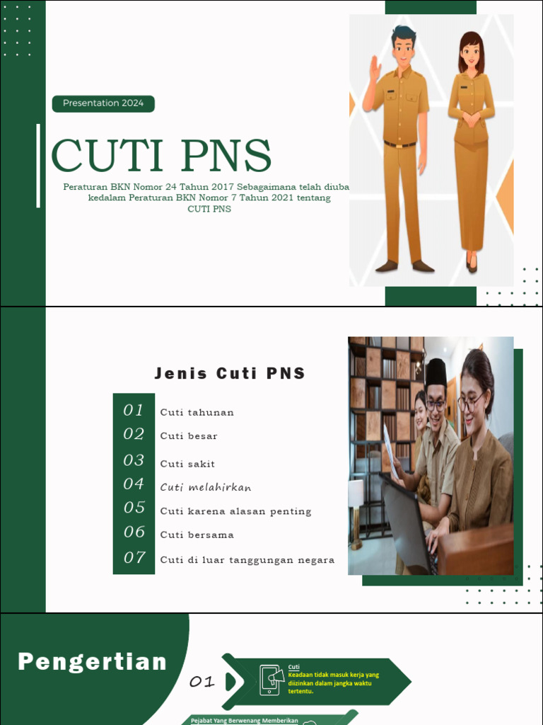Jenis dan Aturan Cuti PNS 2023 | PDF