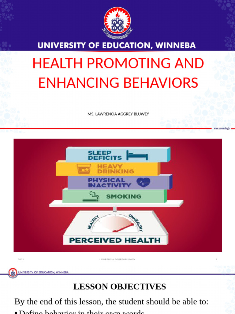 Health Promoting Behaviors Explained | PDF | Behavior | Social Psychology