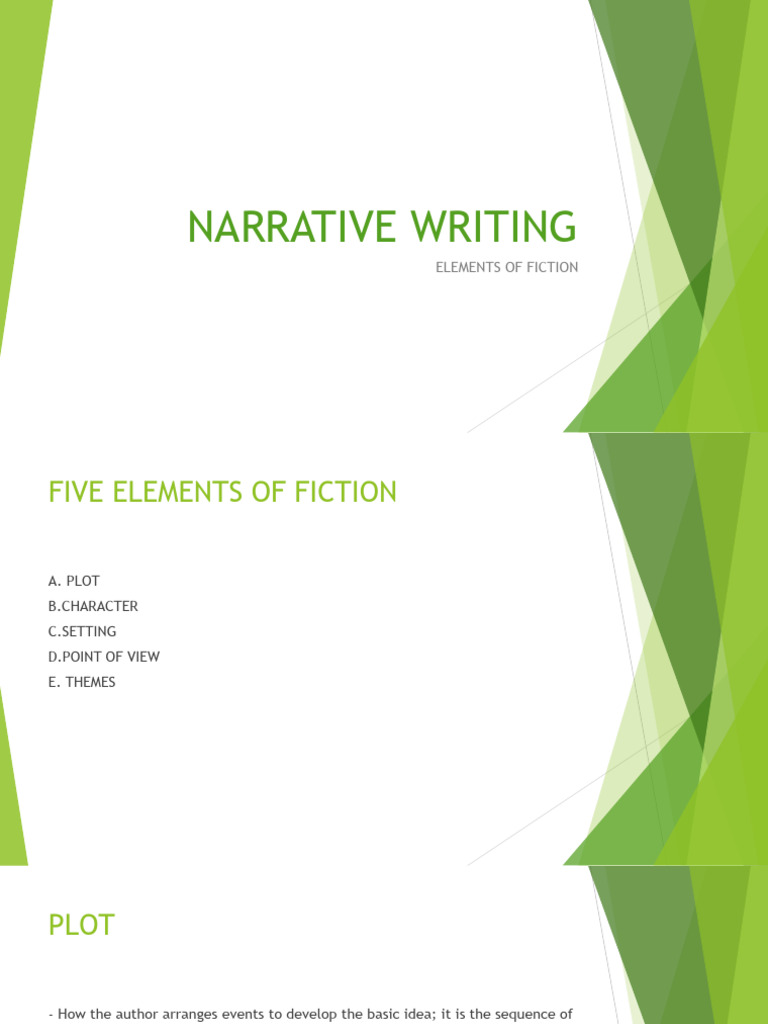 Key Elements of Narrative Fiction | PDF | Plot (Narrative) | Narrative