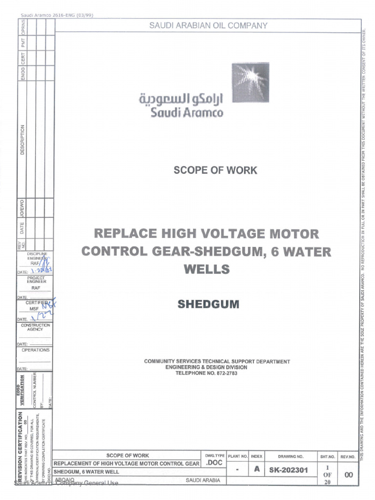 Scope of Work | PDF