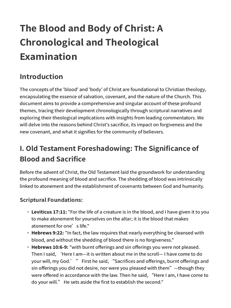 Blood and Body of Christ Explained | PDF | Eucharist | Sacraments