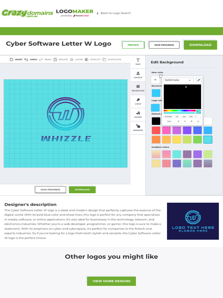 Cyber Software Letter W Logo BrandCrowd Logo Maker BrandCrowd | PDF | Software | Computing