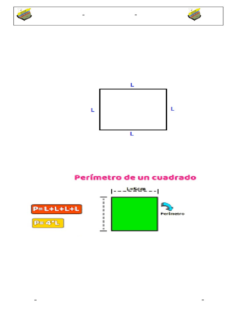 Areas y Perimetros de Figuras Planas. | PDF | Longitud | Geometría