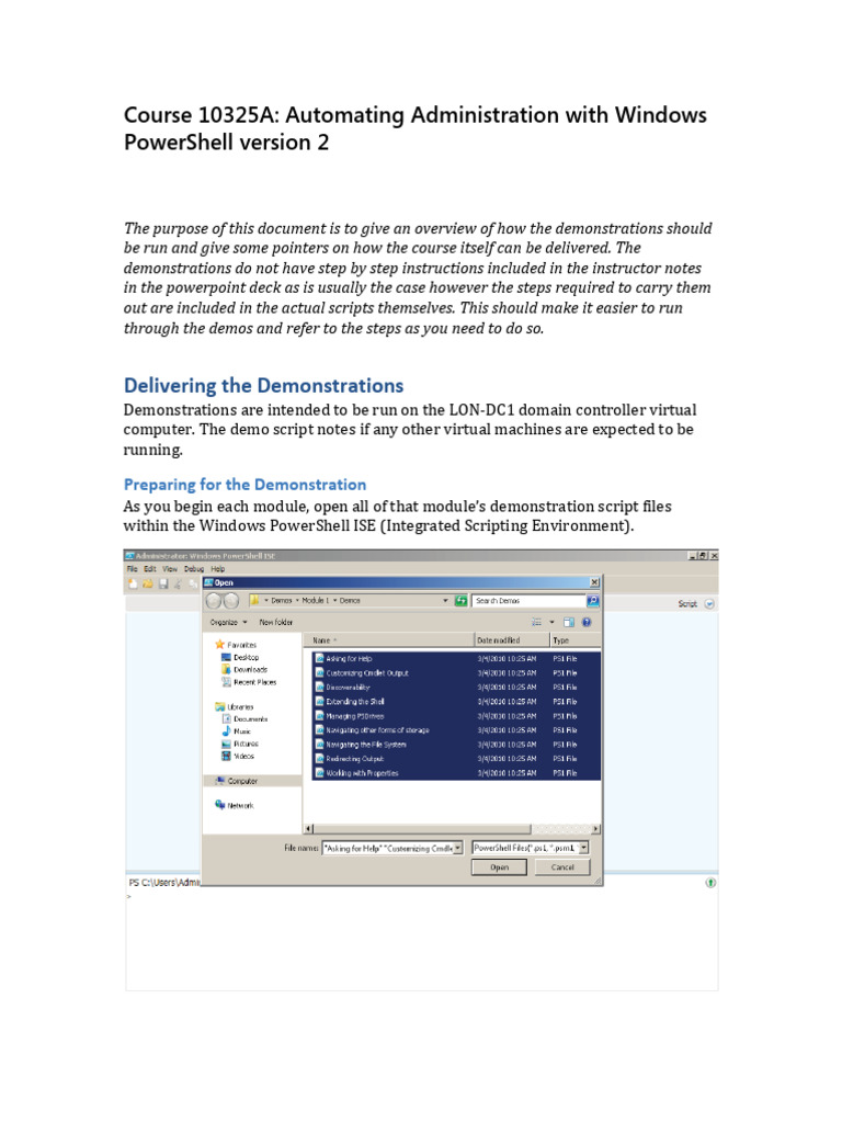 10325A Instructor Delivery Tips | PDF | Command Line Interface | Software Development