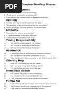 Empathy Statements for Call Centers | PDF