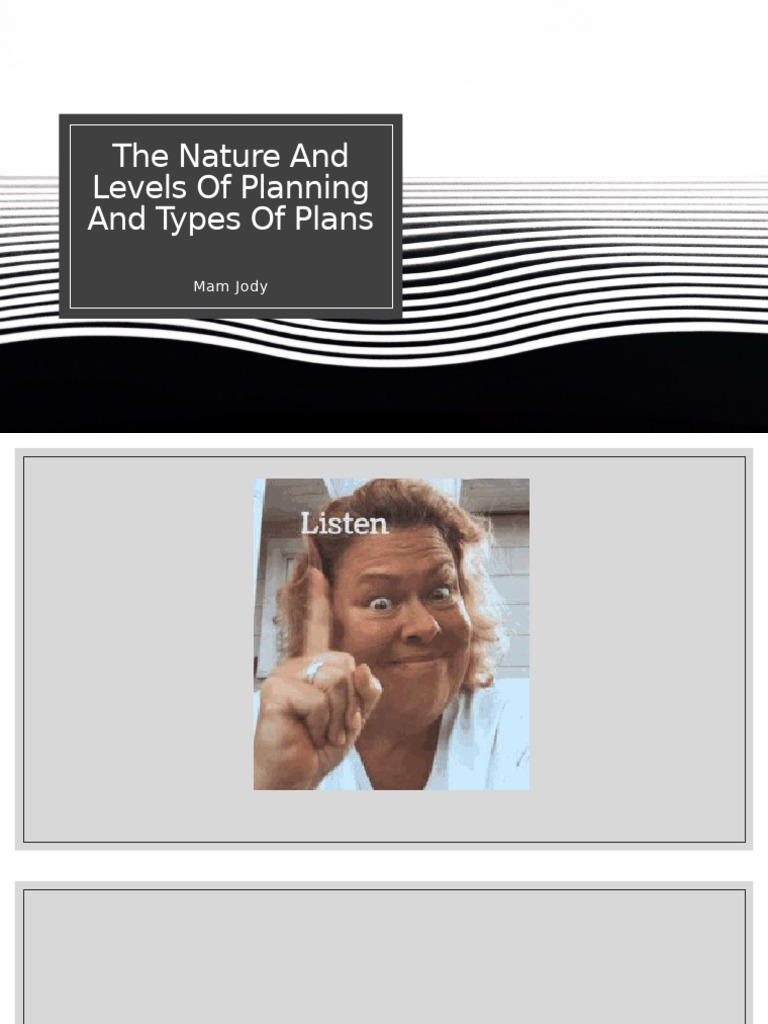 Planning Levels and Types Explained | PDF | Strategic Planning | Goal