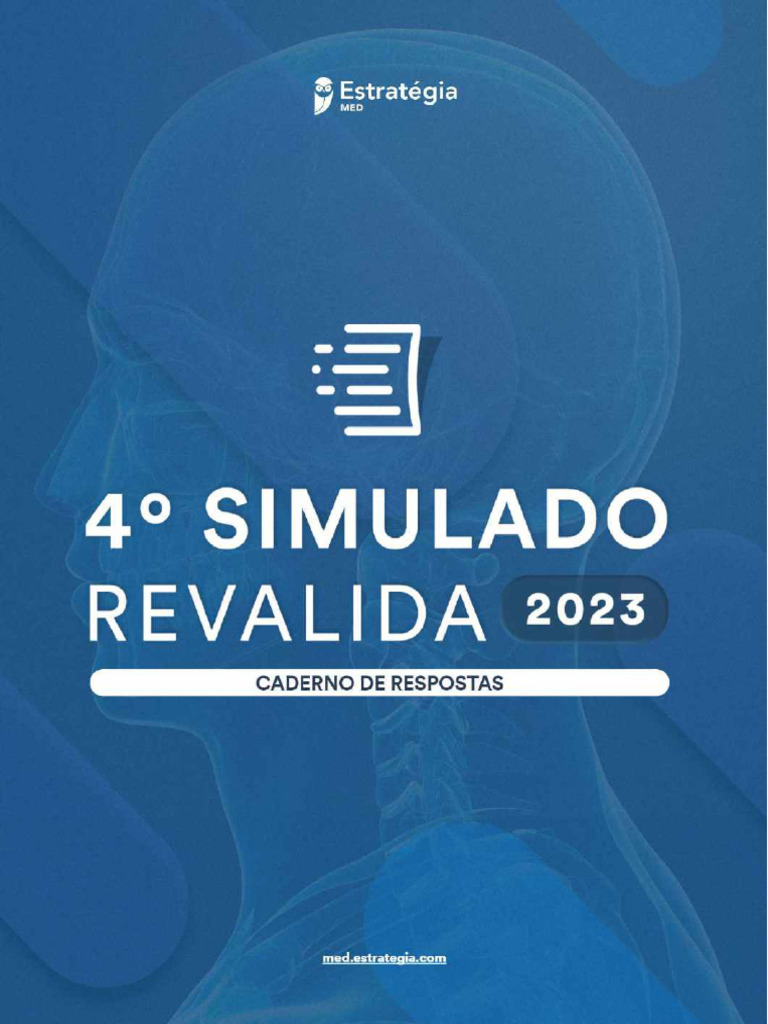 2023 4º Simulado Revalida Caderno d Respostas Comentado | PDF