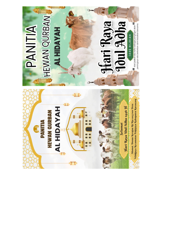 Id Card Hewan Kurban Al Hidayah | PDF