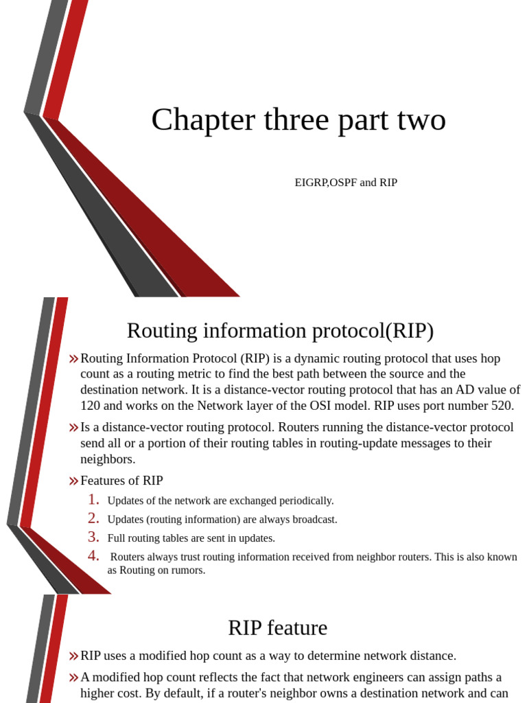 Basic OSPF and RIP Configuration Guide | PDF | Routing | Internet Standards