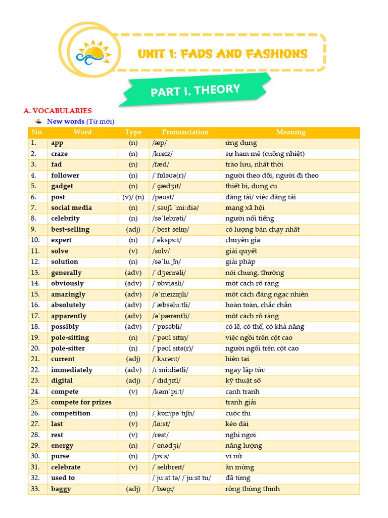Unit 1 (Friends Plus 8) -HS - 1 Bản | PDF