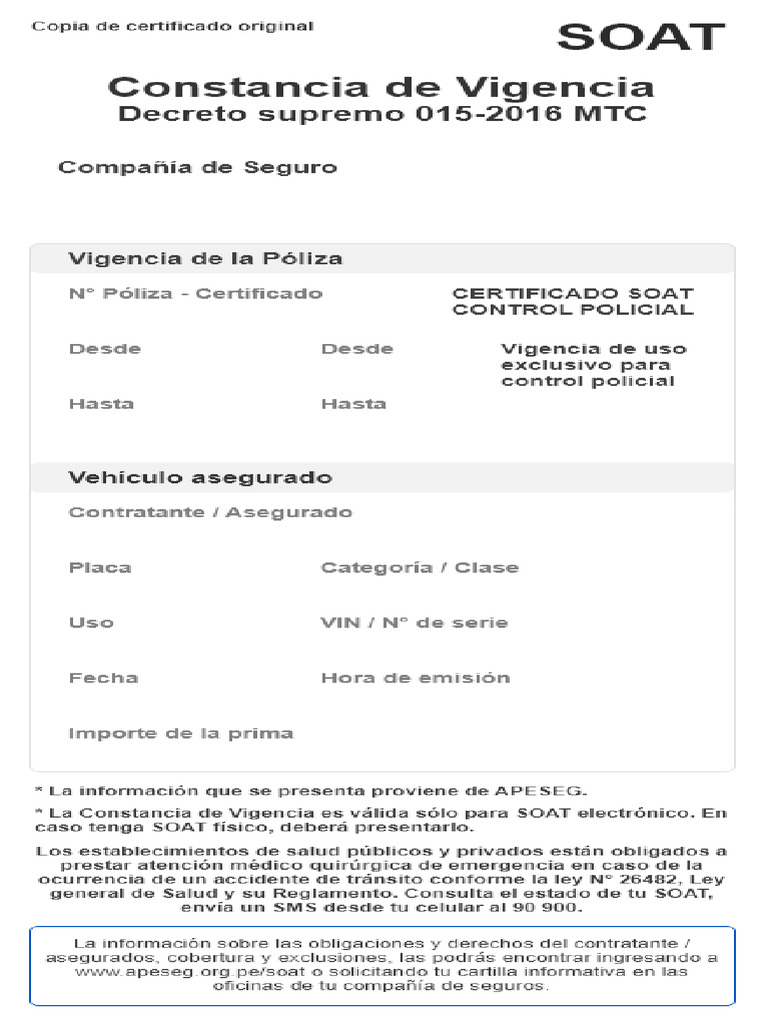 CERTIFICADO_SOAT_13527H | PDF