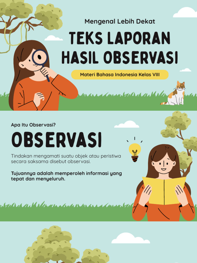 Panduan Teks Laporan Hasil Observasi | PDF