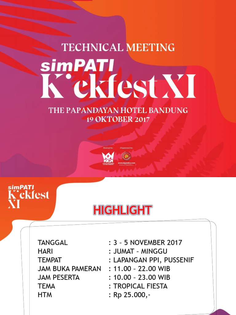 KickFest Bandung 2017: Tropical Fiesta | PDF