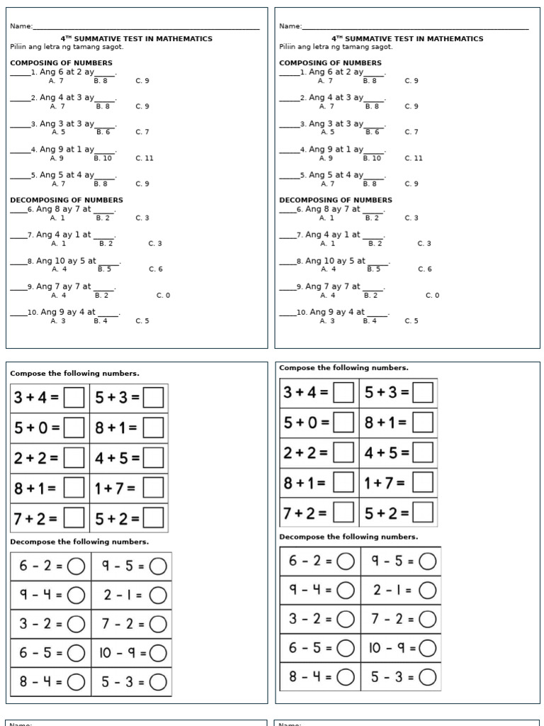 Q1-4th Summative | PDF