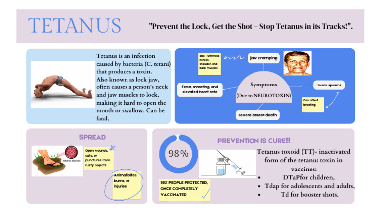 Tetanus: Causes, Symptoms, and Prevention | PDF
